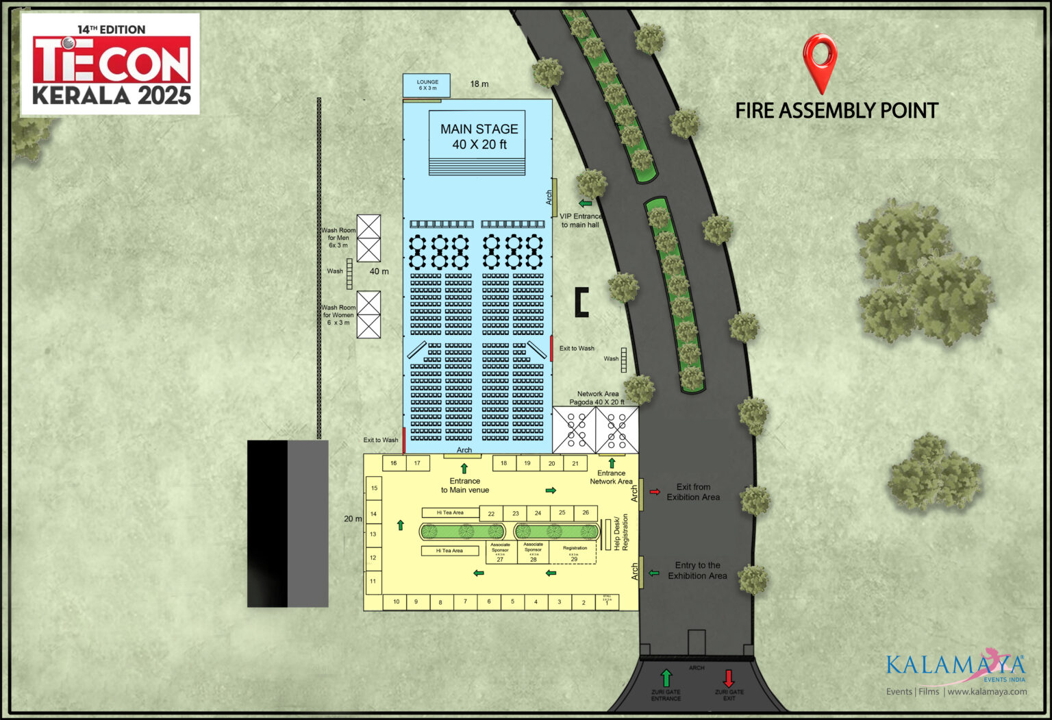 Venue Layout - TiEcon Kerala